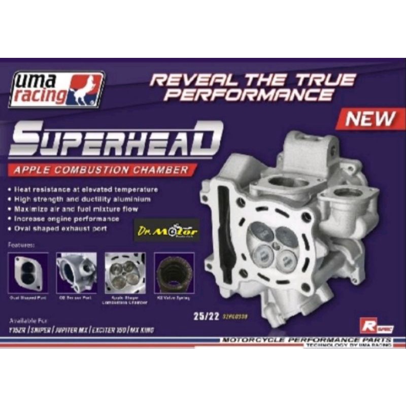 UMA RACING SUPERHEAD 20/23 22/25 LC135/Y15ZR UMA RACING FULL SET 100% ...
