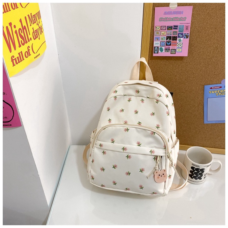 Kawaii Backpack Aesthetic Backpack Cute Floral Backpack Mini Flower ...