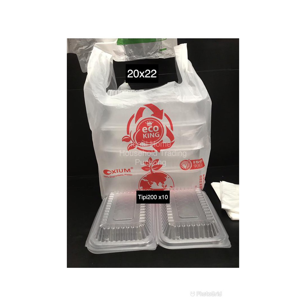 Eco King / Oxo Bio Singlet Bag Plastick Tangkai Oxo Biodegradeble ...