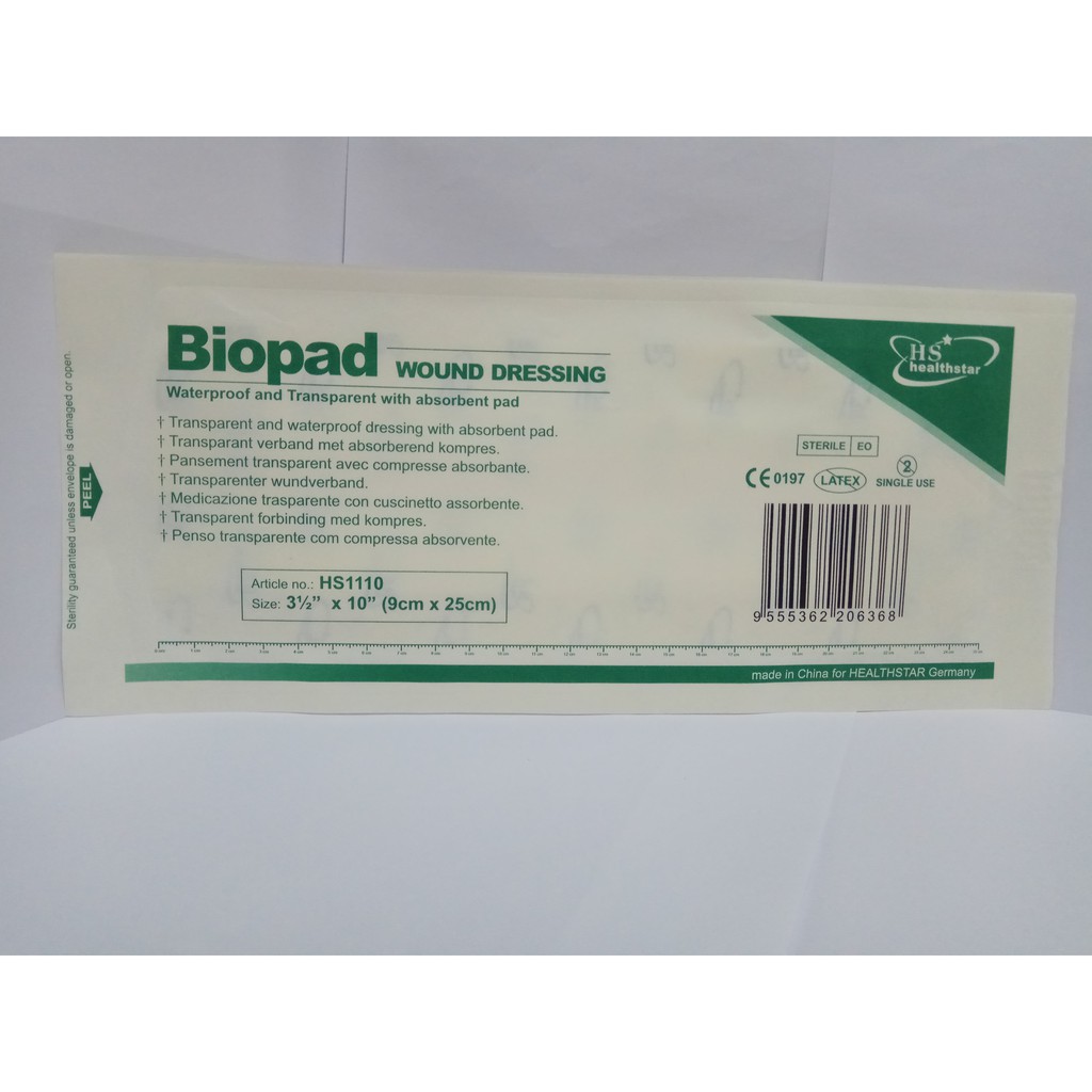 BIOPAD WOUND DRESSING 9CMX25CM 5's | Shopee Malaysia