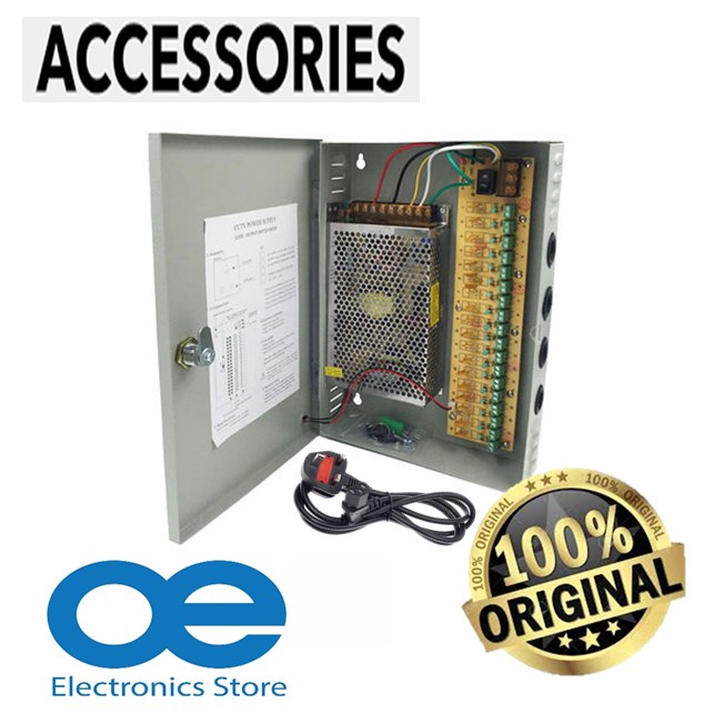 CCTV Switching Power Supply DC12V 10AMP 18CH Output Switch Mode With ...