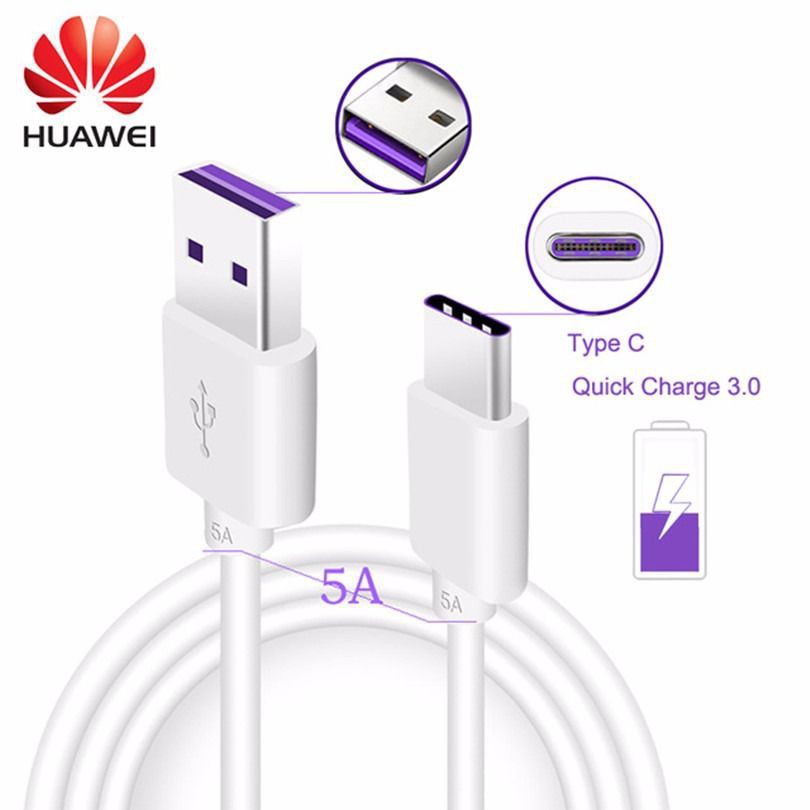 Original Huawei Type C 5A Data Charging Cable (Super Charge Type-C 5.0A ...
