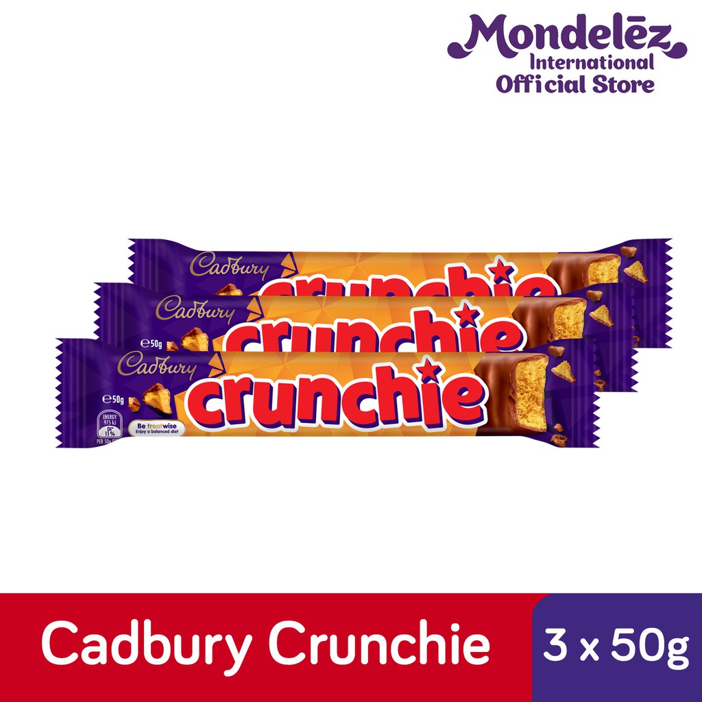 [Bundle of 3] Cadbury Crunchie Chocolate (50g) | Shopee Malaysia