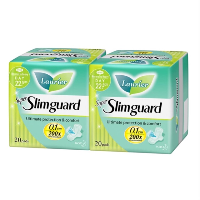 Laurier Super Slimguard (22.5cm x 20s x 2)/(25cm x 16s x 2)/(30cm x 14s ...