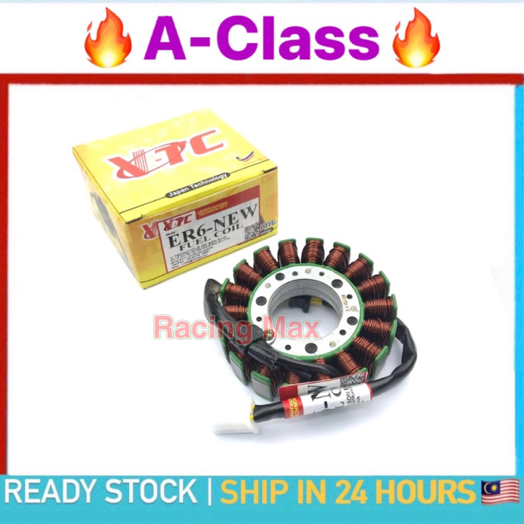 KAWASAKI ER6-NEW ER6 NEW ONLY STATOR COIL FUEL COIL MAGNET KOIL BRAND ...