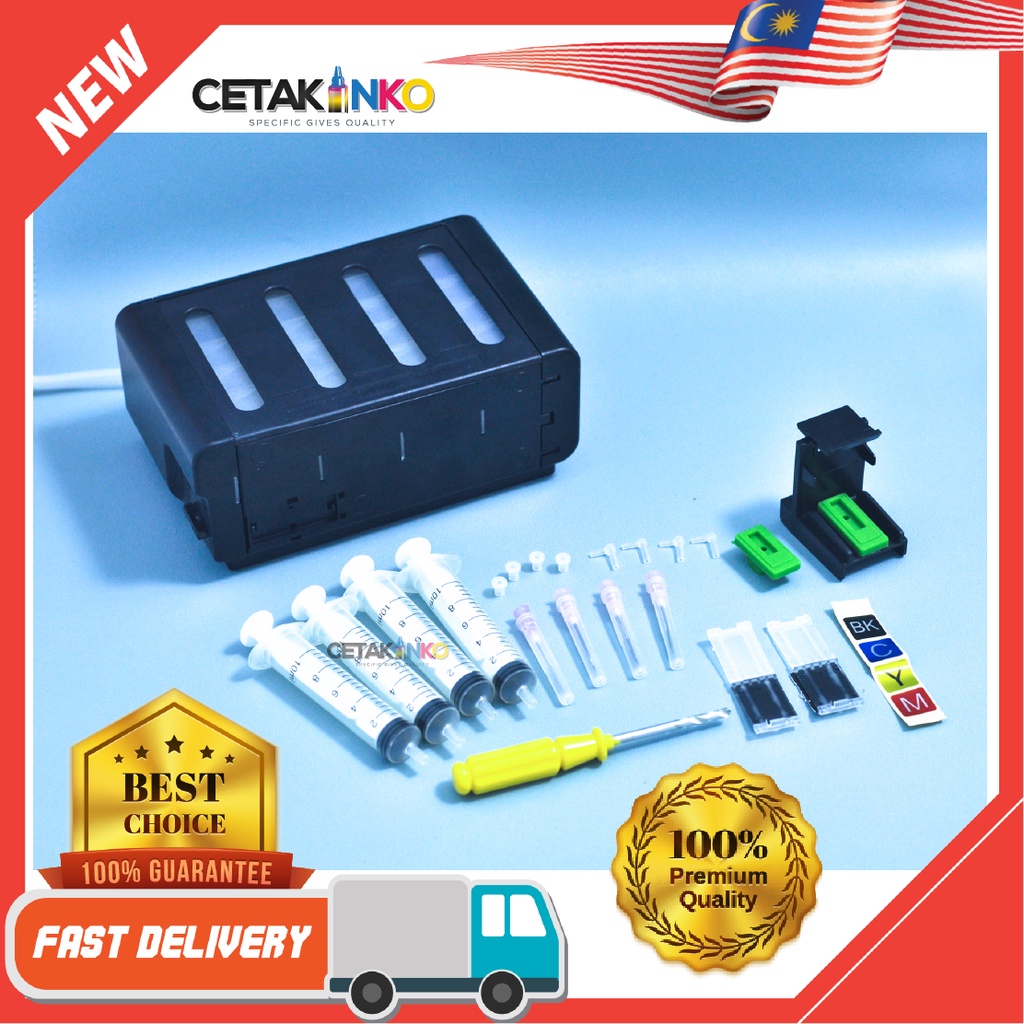 4 COLOR CISS TANK CONTINUOUS INK SUPPLY SYSTEM FOR INKJET PRINTER INK ...