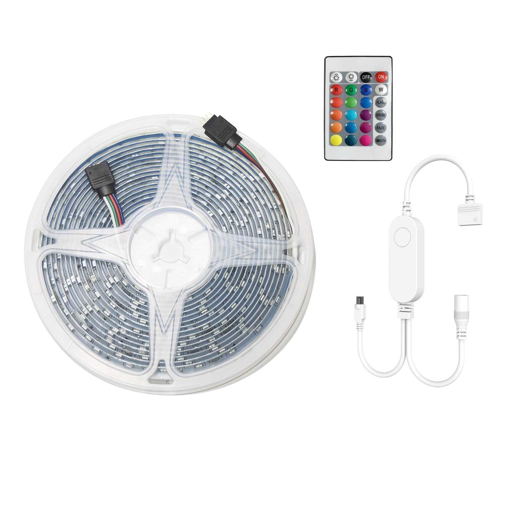 WIFI LED Strip Lights Kit 5m/16.4ft Length RGB Smart Light Strip ...