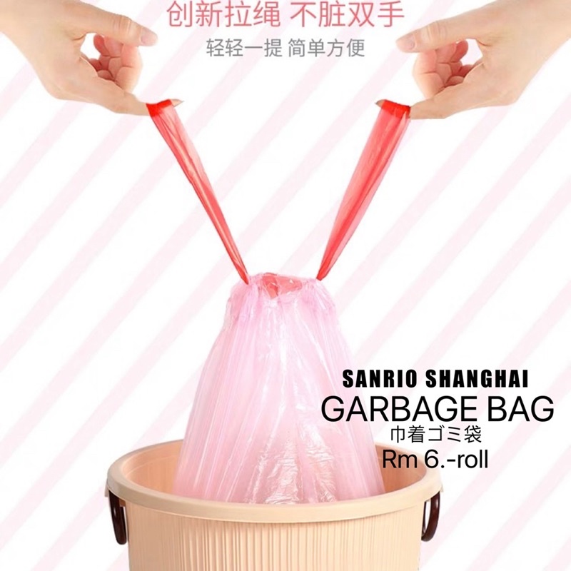 Sanrio Shanghai Yekee Beg Plastik Merah Jambu Beg Sampah Hello Kitty ...