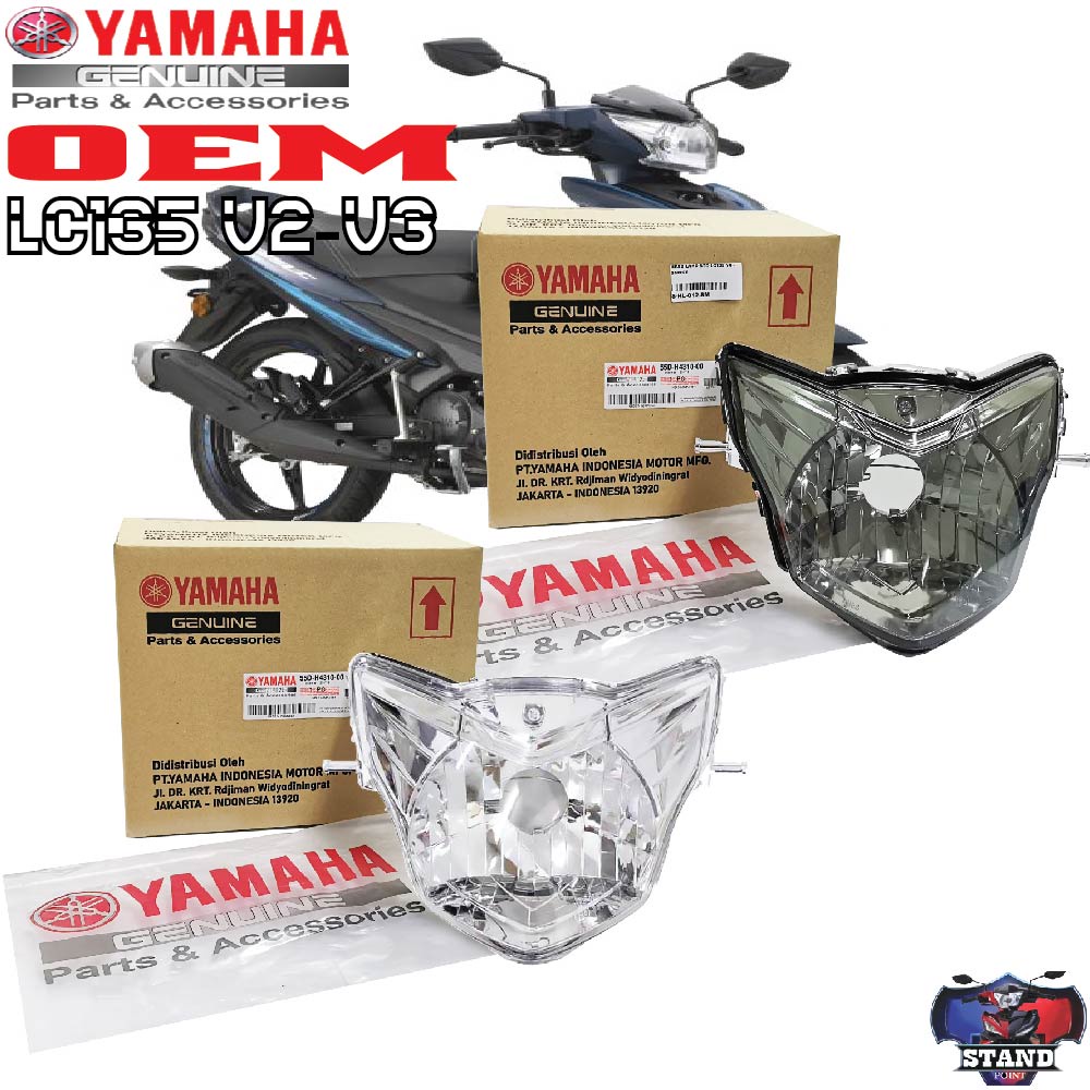 YAMAHA HEAD LAMP LC135 NEW LC 135 V2 V3 V4 V5 V6 V7 TINTED / CLEAR LAMPU DEPAN 135LC NEW ...