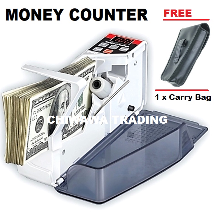 Portable Handy Money Counter Bank Notes Cash Worldwide Currency Bill ...