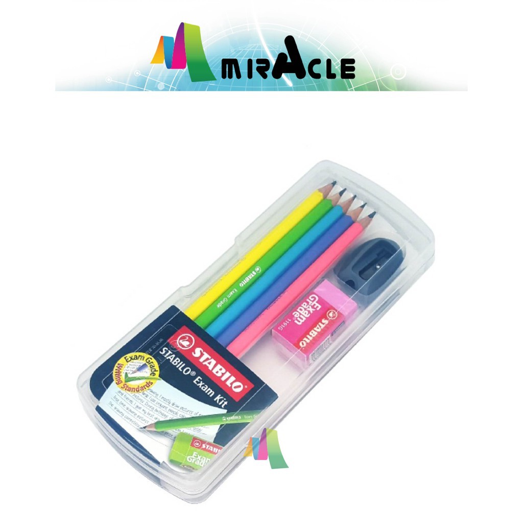 Stabilo Stationary Exam Set 2B Pencil Student Stationary Kits (Value ...
