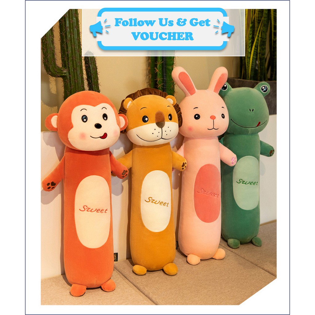 50/70/90cm Cartoon Animals Long Sleeping Pillow Bolster Plush Doll Soft ...
