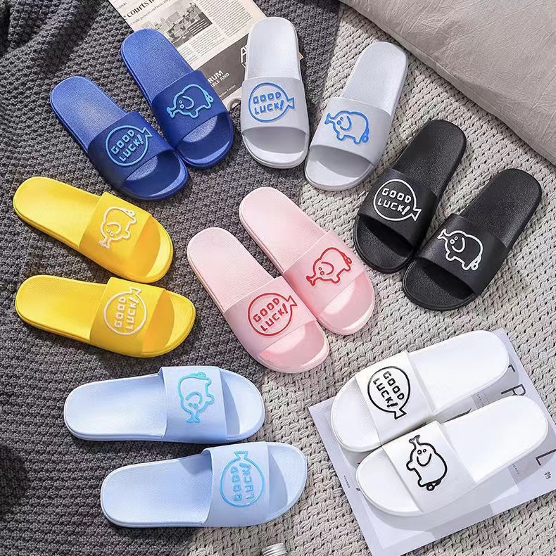 Chao Ruan Indoor Slipper Bathroom Slipper Anti Slip Thick PVC Cartoon ...