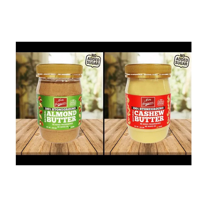 Nutty Indulgence CHRISTMAS EDITION Nut Butter Gift Set (2 x 320gm Tubs ...