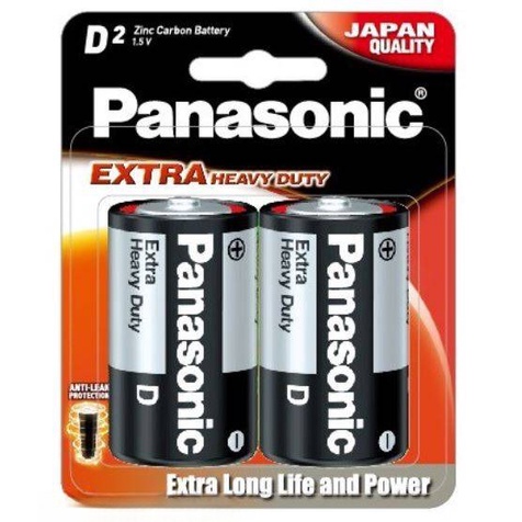 PANASONIC 2pcs "D" Extra Heavy Duty Battery | Shopee Malaysia