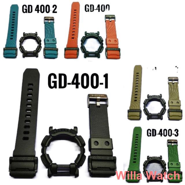 Sports (IN STOCK) ORIGINAL GD-400-4 CASIO G-SHOCK REPLACEMENT BAND. RED ...