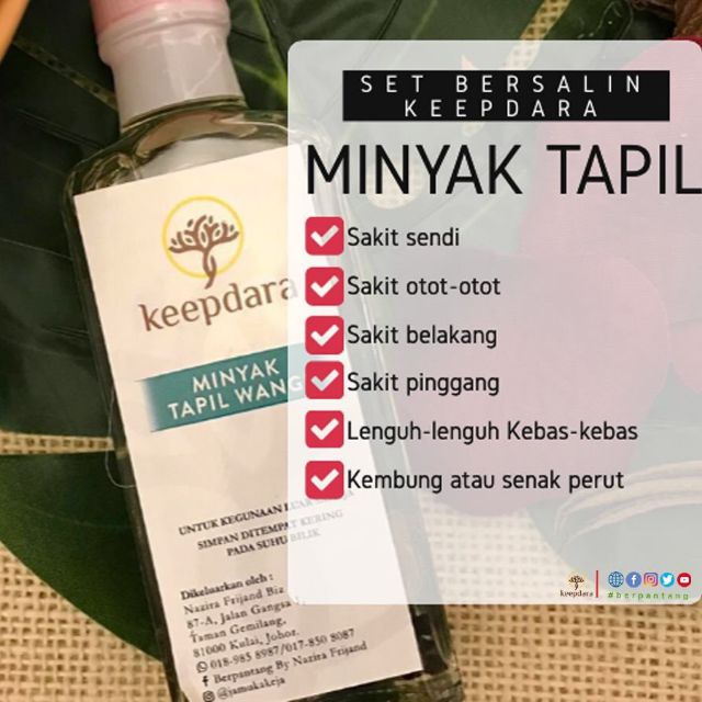 💥💥Minyak Tapil Wangi by keepdara💥💥 set berpantang/ set bersalin tradisi ...