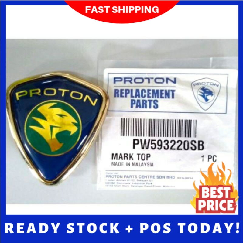 ORIGINAL PROTON GENUINE WIRA (2003) SE FRONT EMBLEM LOGO (NEW) | Shopee ...