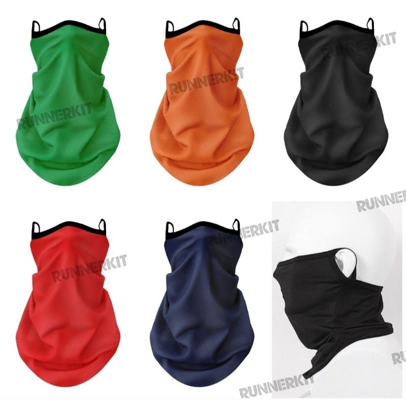 buff earloop bandana mask muka for food delivery rider | Shopee Malaysia