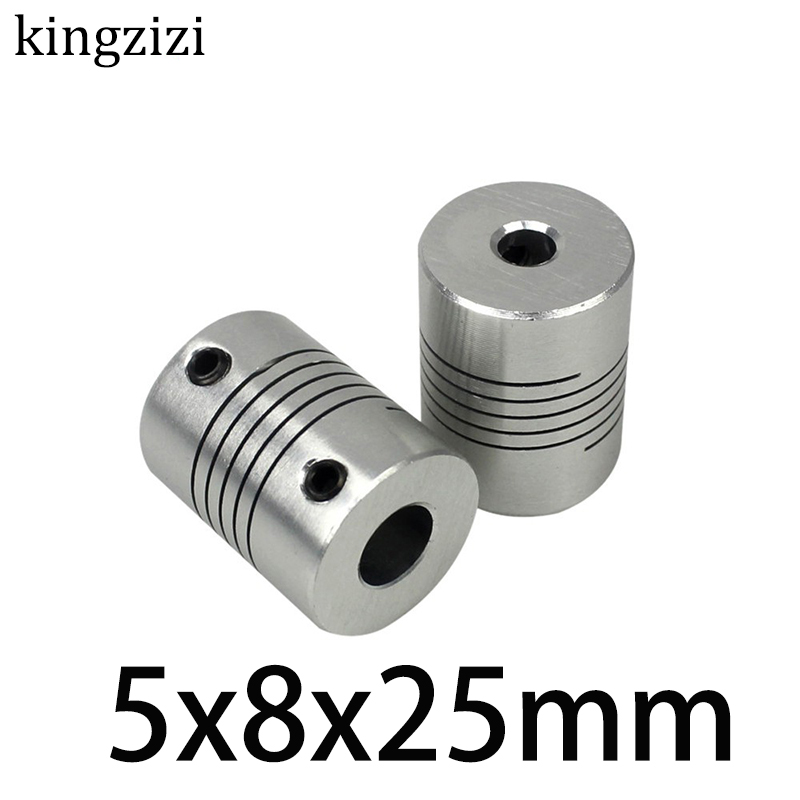 Stepper Motor Aluminum Alloy Z Axis Flexible Coupling Coupler Shaft ...