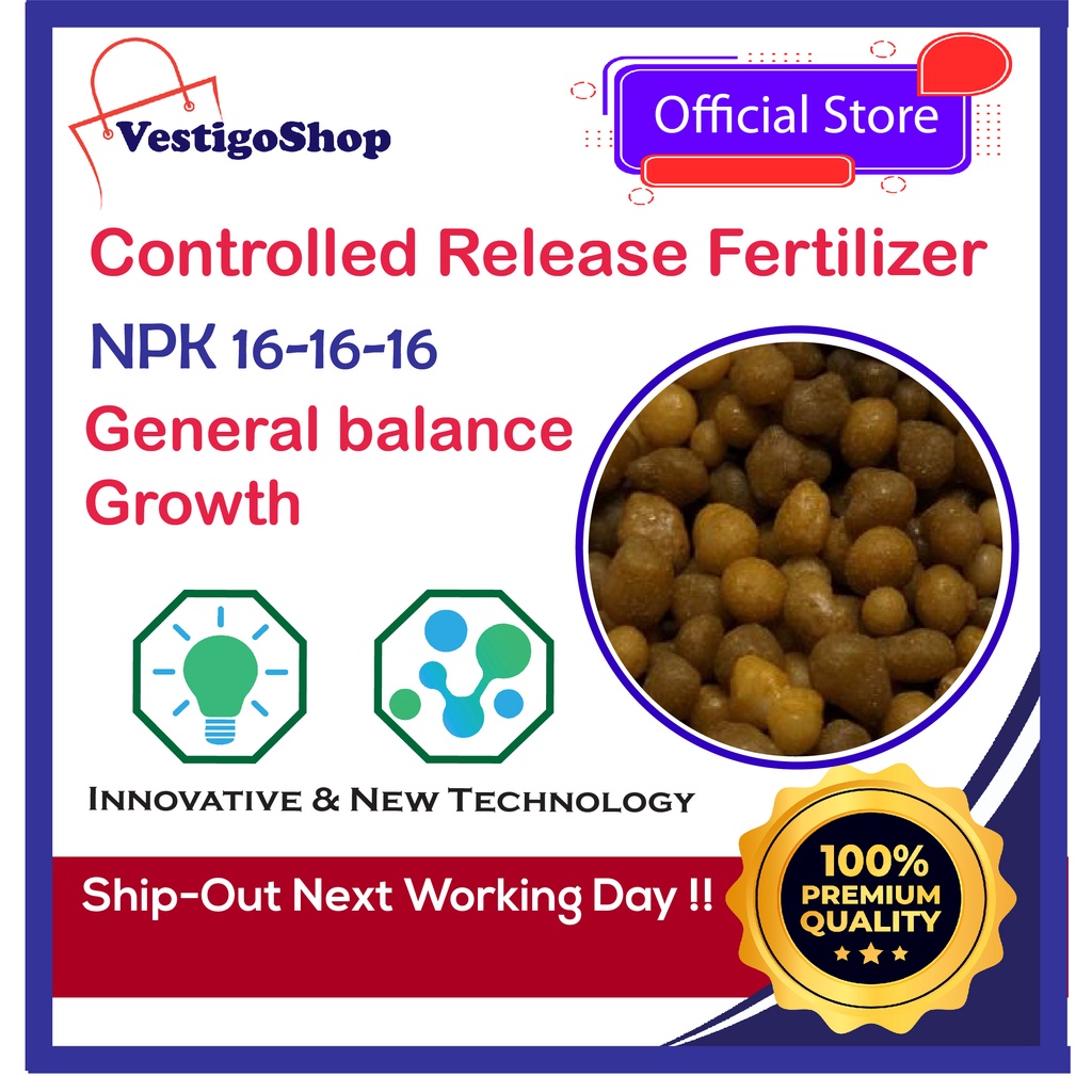 10GRAM VESTIGROW OSMOCOTE SLOW RELEASE NPK 16-16-16 BAJA SUBUR SEIMBANG ...