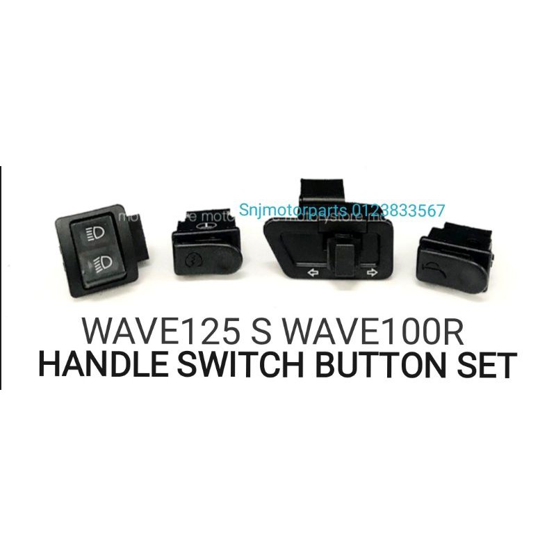 WAVE125 WAVE125S WAVE125X WAVE100R HANDLE SWITCH BUTTON SET | Shopee ...