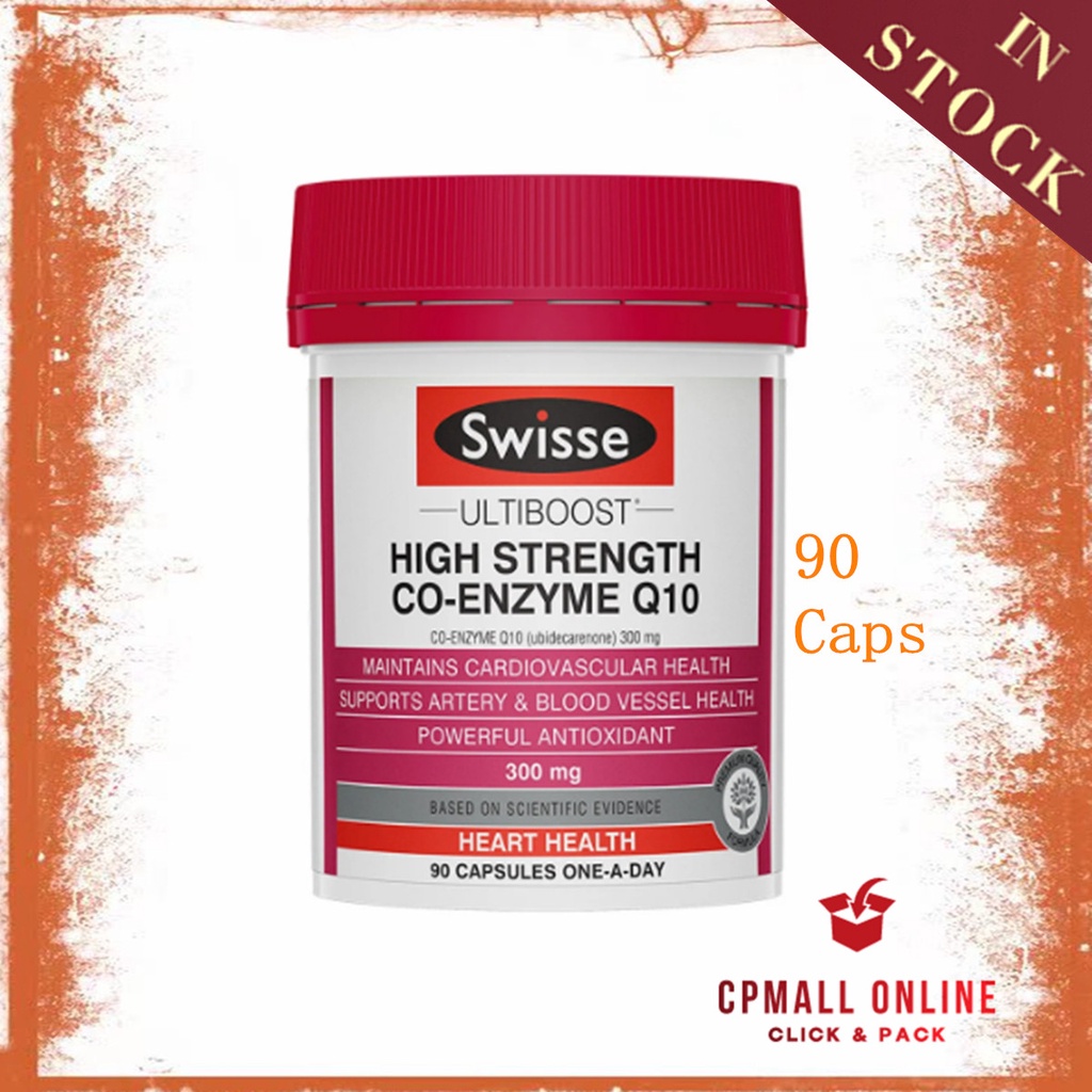[Expiry Date: 06/2027] Swisse High Strength Co-Enzyme Q10 300mg 90 ...
