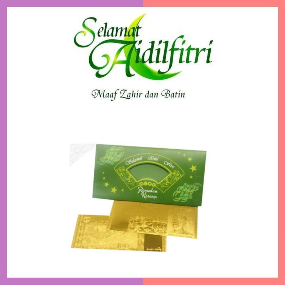 Luxury Sampul Duit Raya 999 Gold plated gold notes / Gold Foil / Hari ...
