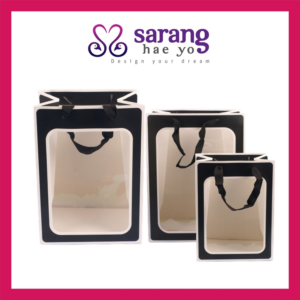 PVC Transparent Paper Bag/Beg Kertas Jenih VIP DOOR GIFT BIRTHDAY ...
