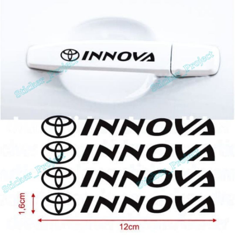 Toyota Innova Car Door Handle cutting stickers (4pcs) | Shopee Malaysia
