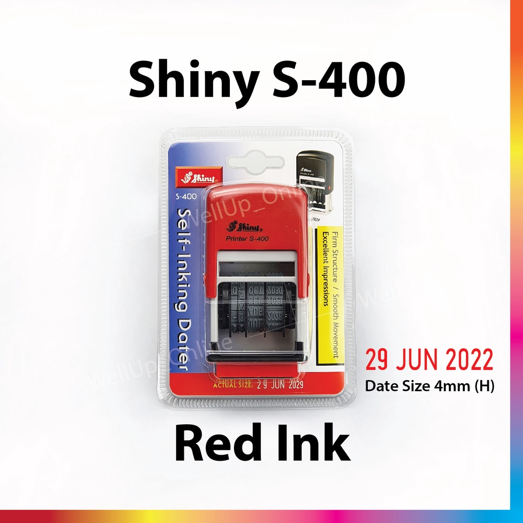 Shiny Mini Dater Stamp S-300 / S-400 (Date Chop) Self-inking Stamp | Shopee Malaysia