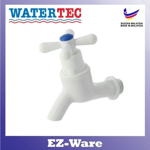 WATERTEC Kitchen & Bathroom PVC Bib Water Tap Kepala Paip Air 15mm 水龙头 | Shopee Malaysia