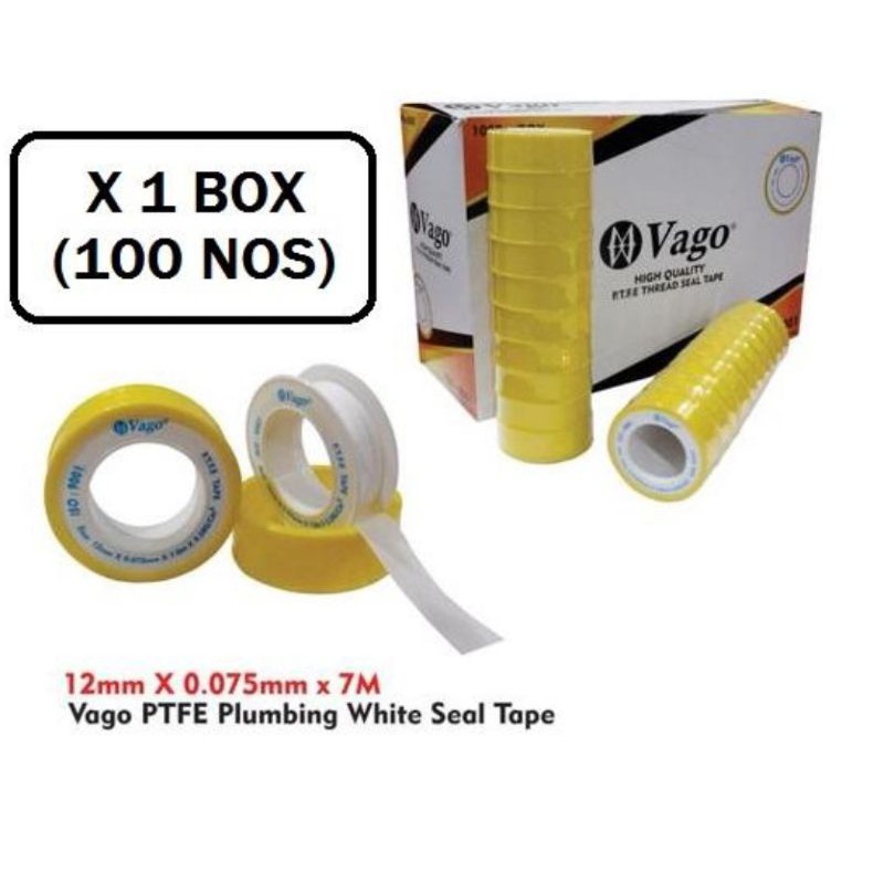 Vago yellow cover PTFE seal tape/tape sink paip | Shopee Malaysia