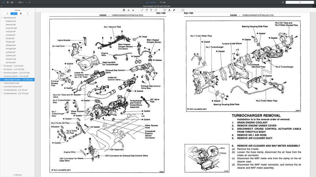 TOYOTA ENGINE 2JZ-GE / 2JZ-GTE SERVICE REPAIR WORKSHOP MANUAL | Shopee ...