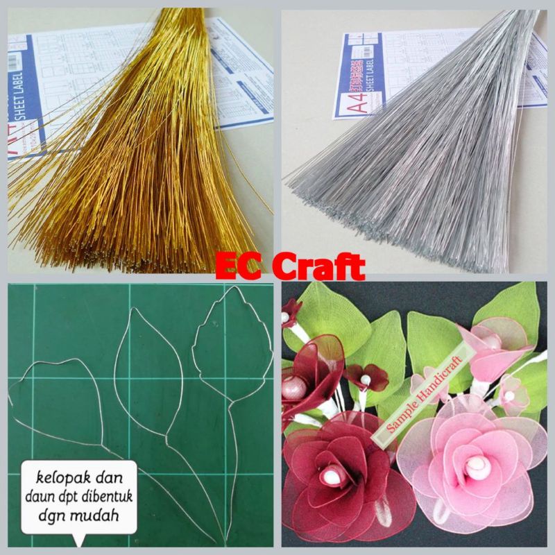 Dawai Manik/Stocking Wire/DIY Craft Wire Dawai Bunga Stocking Dawai ...