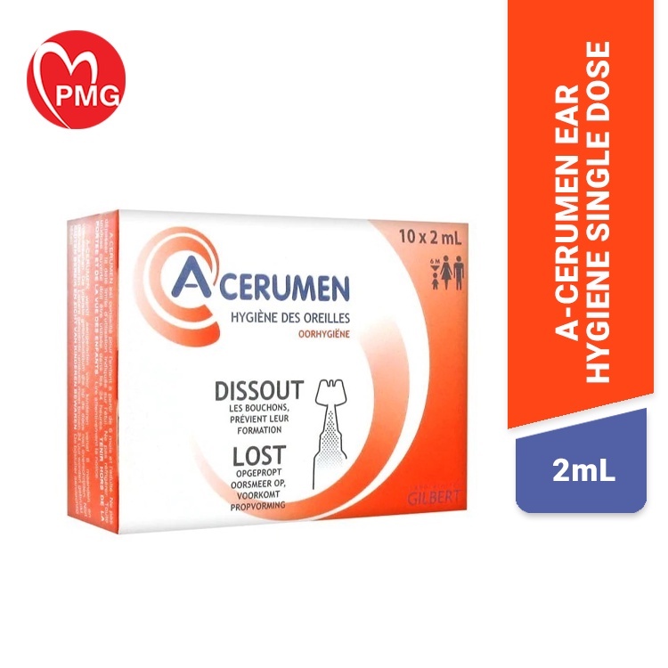 [PMG PHARMACY] A-Cerumen Ear Hygiene Single Dose 2ml (10's in Box ...
