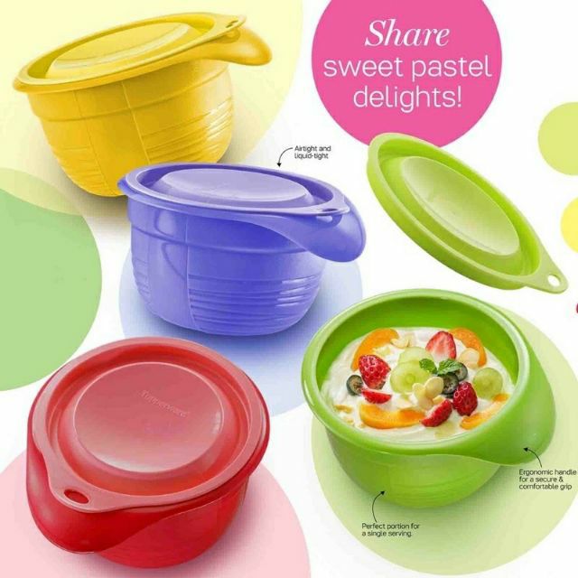 Tupperware Pretty Pastel Bowl 650mL (1 unit) | Shopee Malaysia