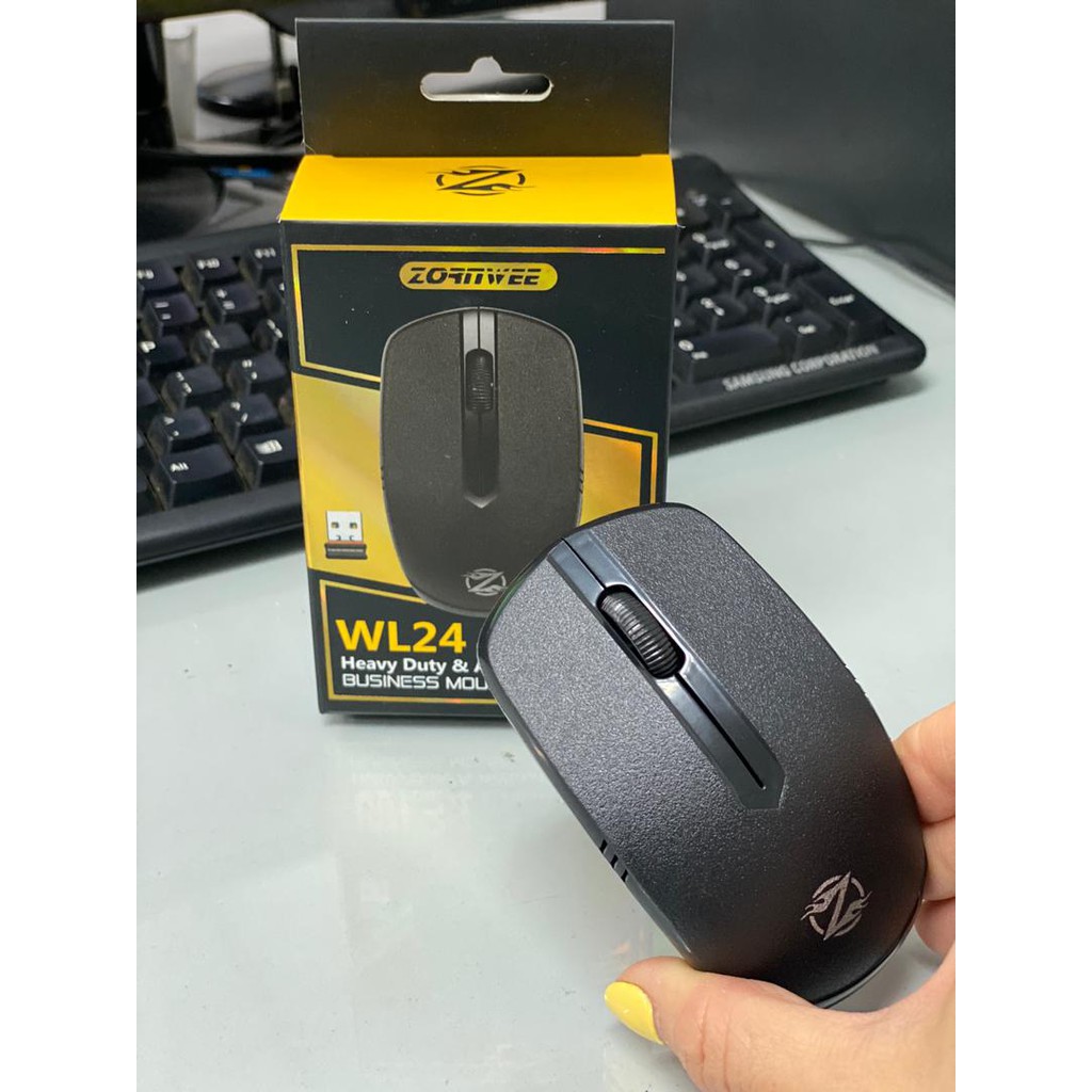 Zornwee WL24 2.4GHz Wireless Mouse Business Mouse Heavy Duty | Shopee Malaysia
