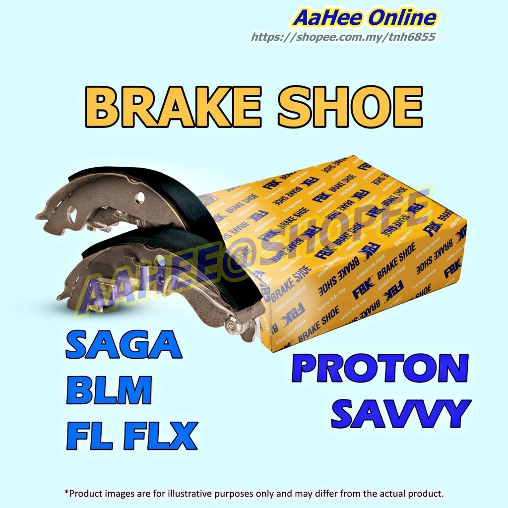 Brake Shoe Rear Proton SAVVY SAGA BLM FL FLX SV *VVT FBK Original ...
