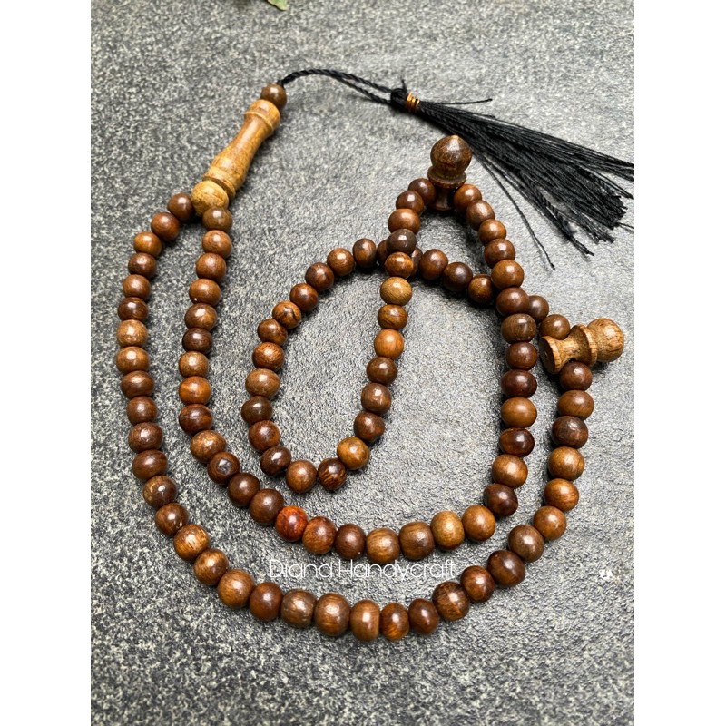 Original Kalimantan Agarwood Muslim Tasbih 6 8 mm / 99 crocodile ...