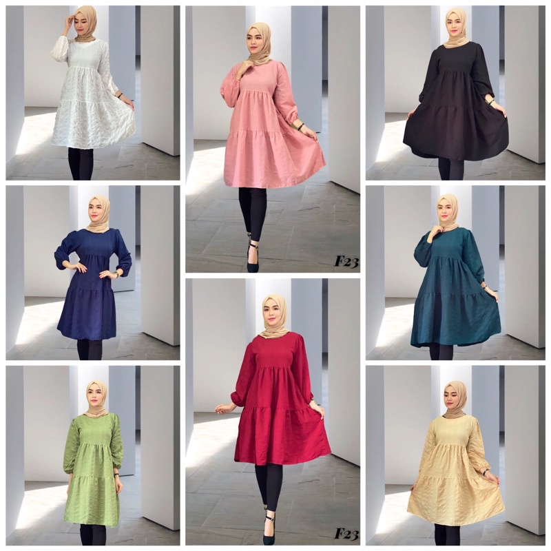 🔥READY STOCK🔥FASH SHIPPING🔥MURAH🔥BLOUSE LABUH F23 NEW DESIGN MUSLIMAH ...