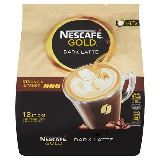 Nescafé Gold Dark Latte Premix Coffee 12 Sticks x 31g | Shopee Malaysia