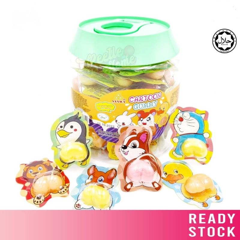 Sanwa cartoon gummy 60pcs gula gula snack halal candy | Shopee Malaysia