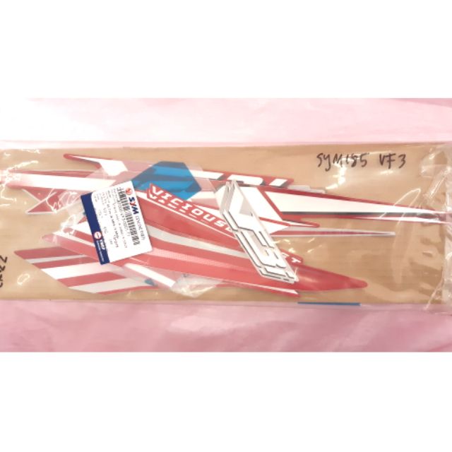 STICKER SET FOR SYM 185 VF3i RED (ORIGINAL) | Shopee Malaysia