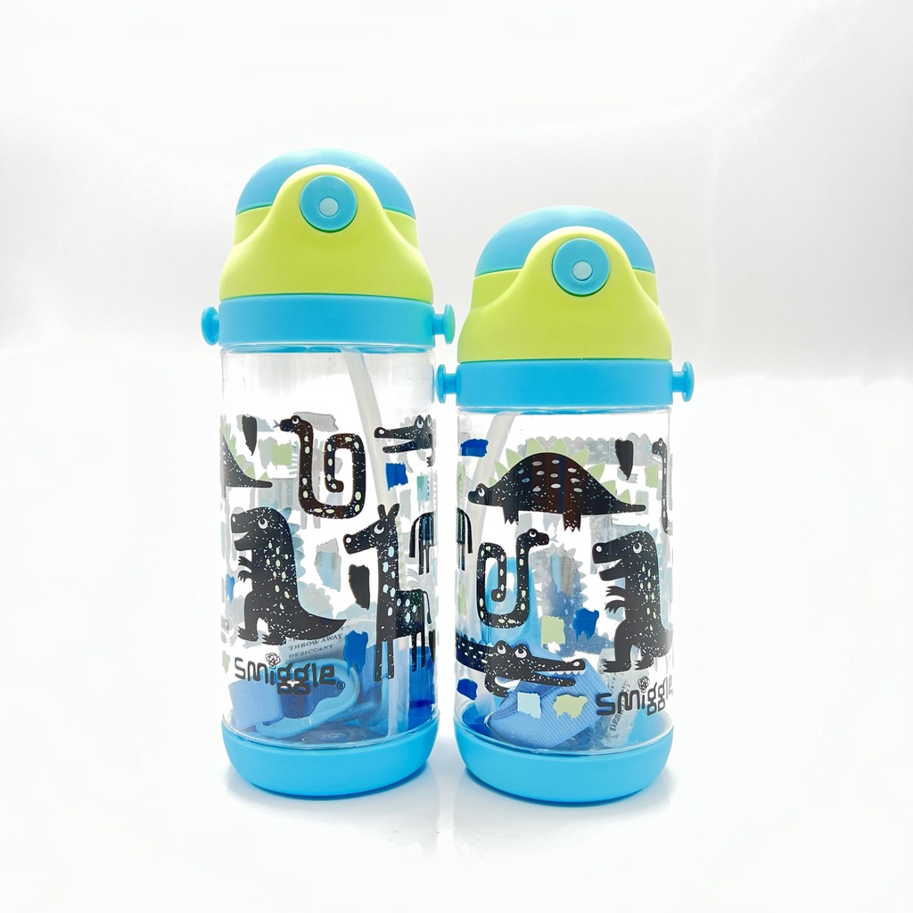BPA FREE SMIGGLE Kids Drinking Bottle 500ml 600ml Botol Air Kanak Drinking Bottle Kids Straws ...