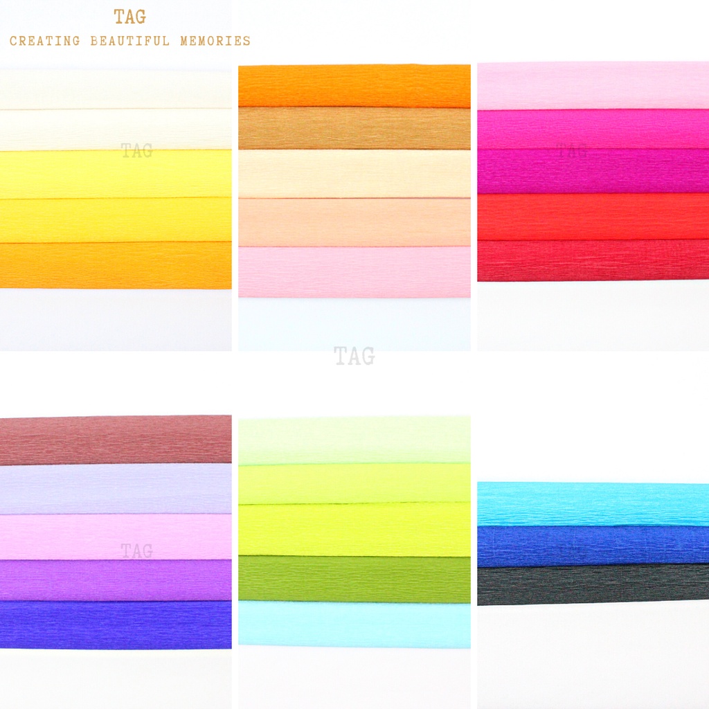 Crepe Origami Wrapping Paper DIY Wedding Craft Flower Decor Gift Kertas ...
