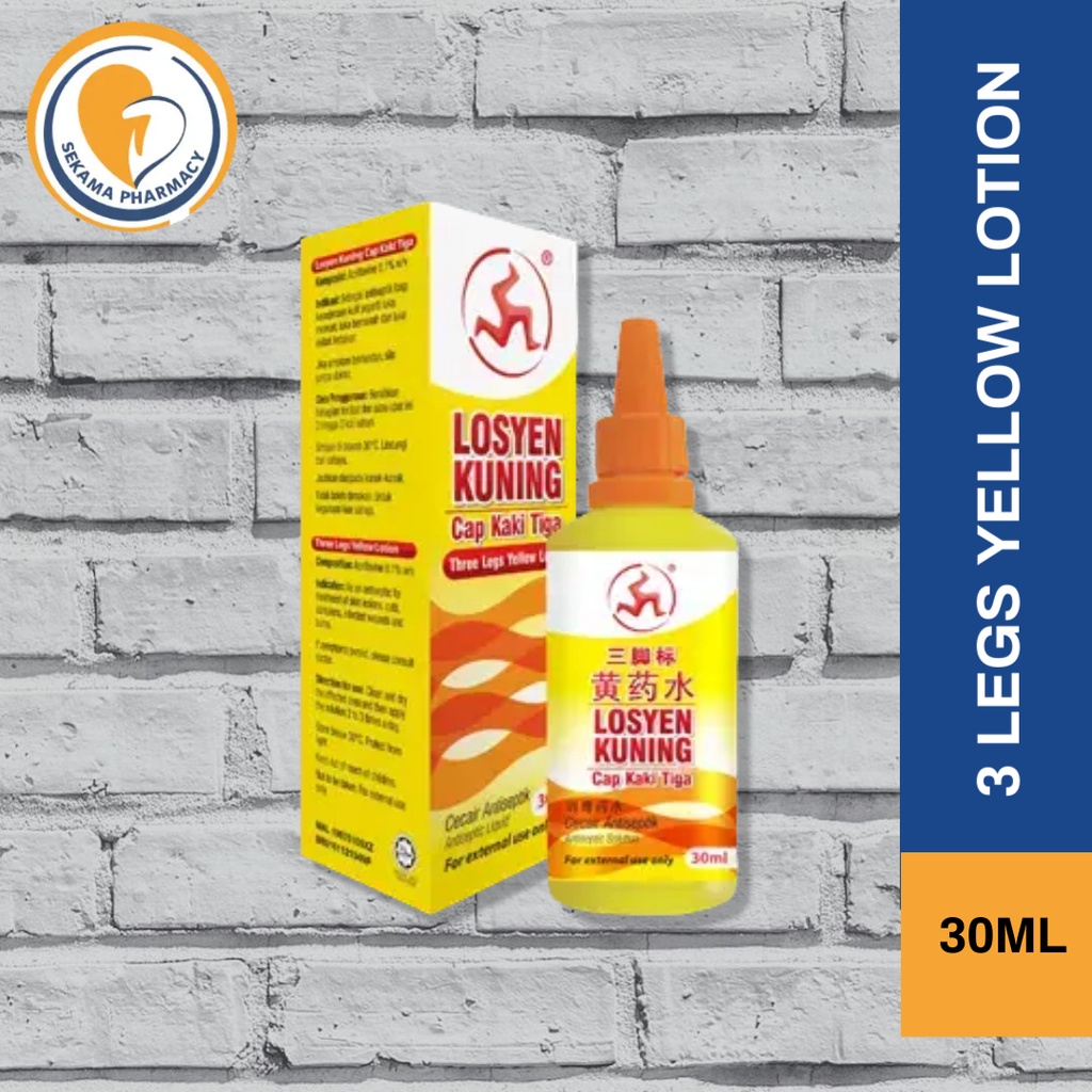 3 LEGS YELLOW LOTION 30ML (ANTISEPTIC LIQUID) | Shopee Malaysia