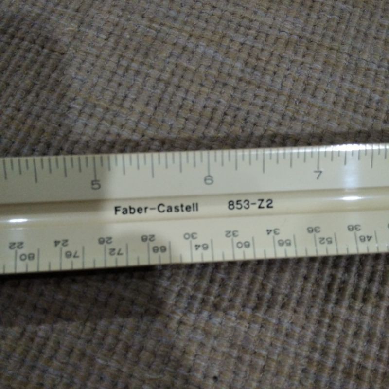 SCALE RULER Faber Castell Technical Triangular Triangle Reduction Scale ...
