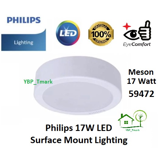 Philips LED Meson 17W Surface Mount Lighting 6500K (Kitchen Lamp) Round ...