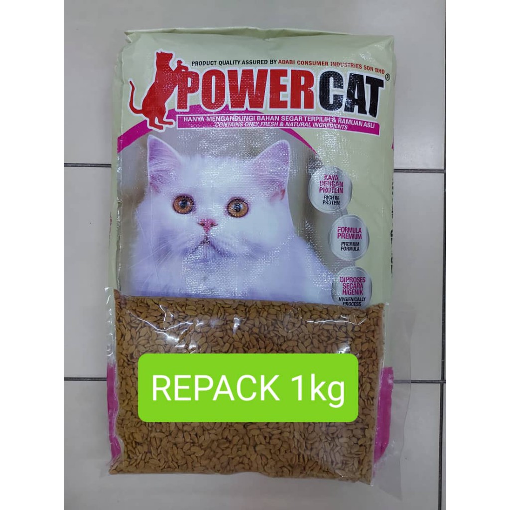 😸Power cat kitten original 7kg / 1kg REPACK cat food makanan kucing ...